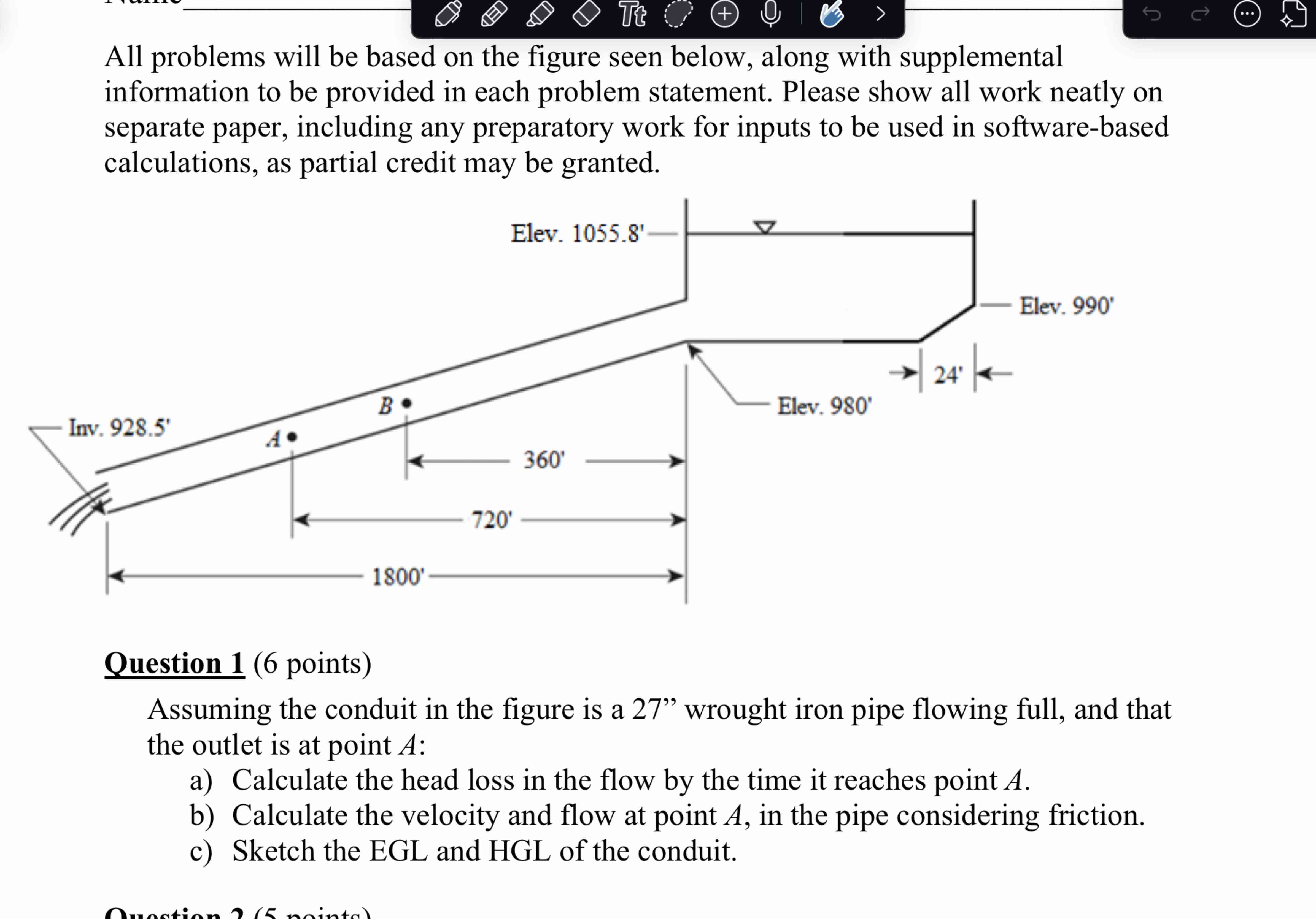 Solved All problems will be based on the figure seen below, | Chegg.com
