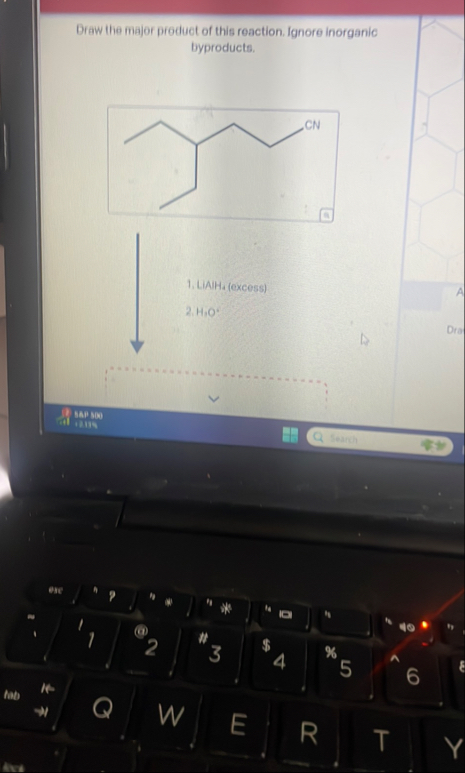 Solved Draw the major product of this reaction. Ignore | Chegg.com