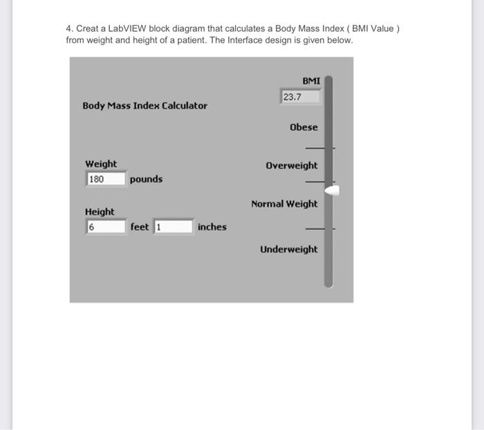 Solved 4. Creat a LabVIEW block diagram that calculates a | Chegg.com