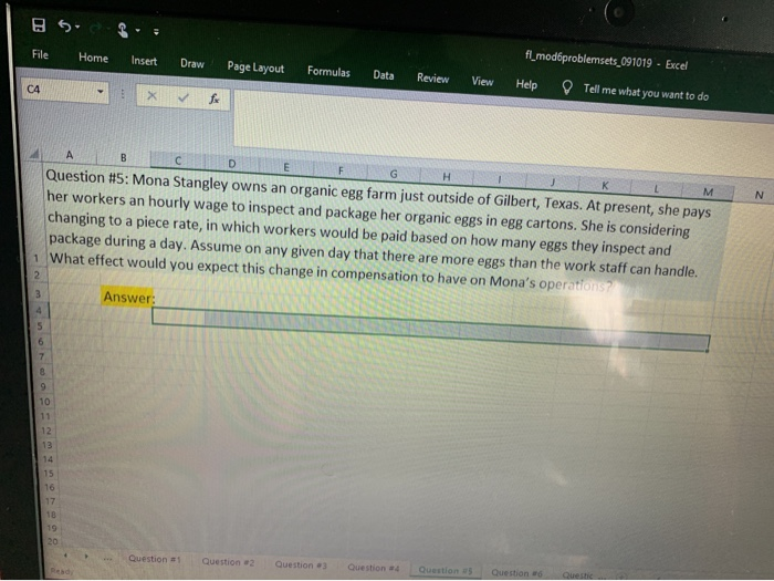 Solved 58 File Home Insert Draw Page Layout | Chegg.com
