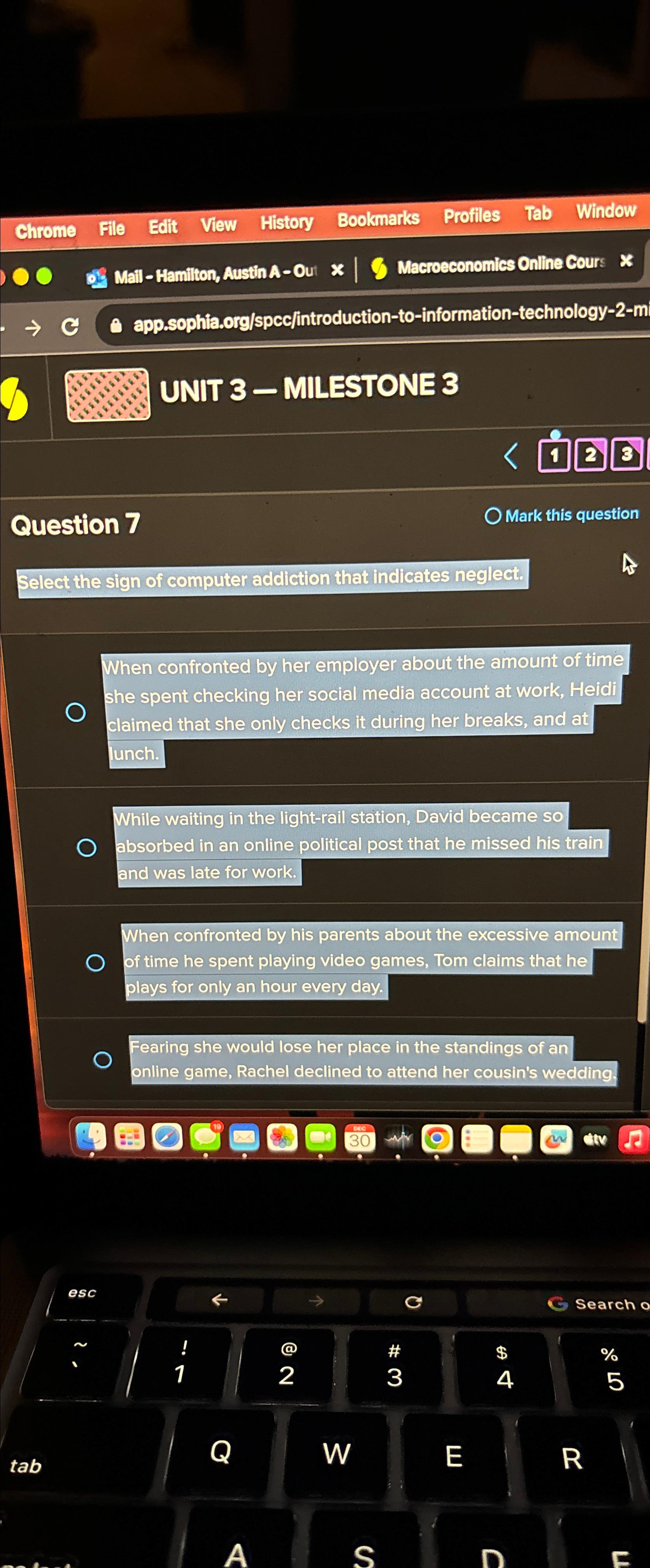 Solved UNIT 3 - ﻿MILESTONE 3Question 7Select the sign of | Chegg.com