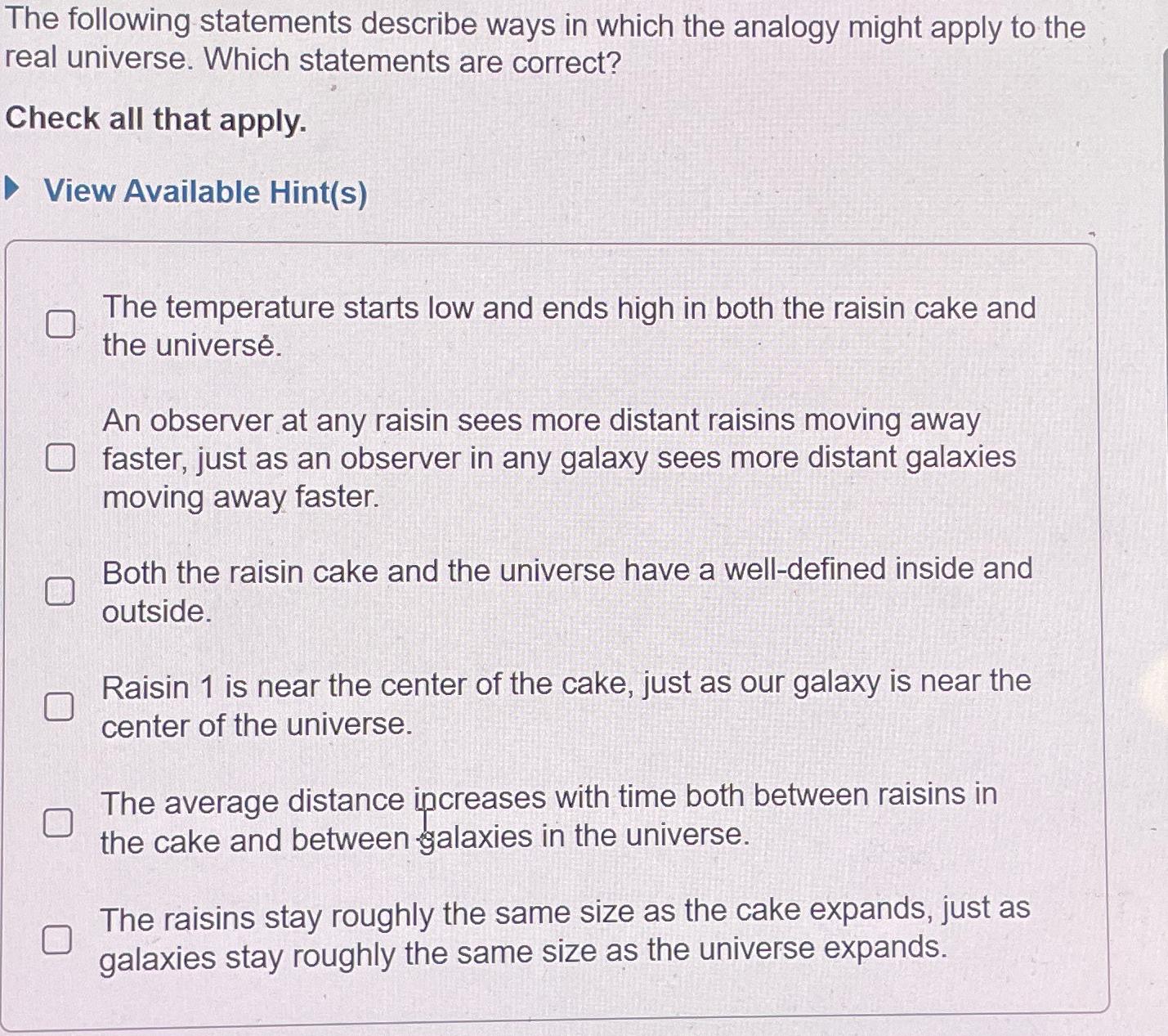 Solved The following statements describe ways in which the | Chegg.com