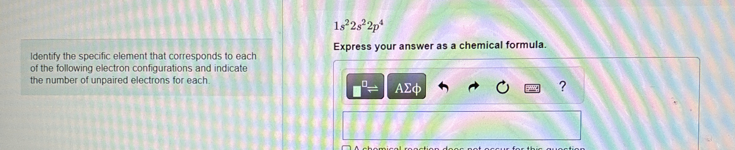 Solved Identify the specific element that corresponds to | Chegg.com