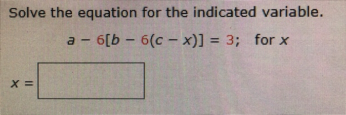 Solved Solve the equation for the indicated variable. P = 2/ | Chegg.com