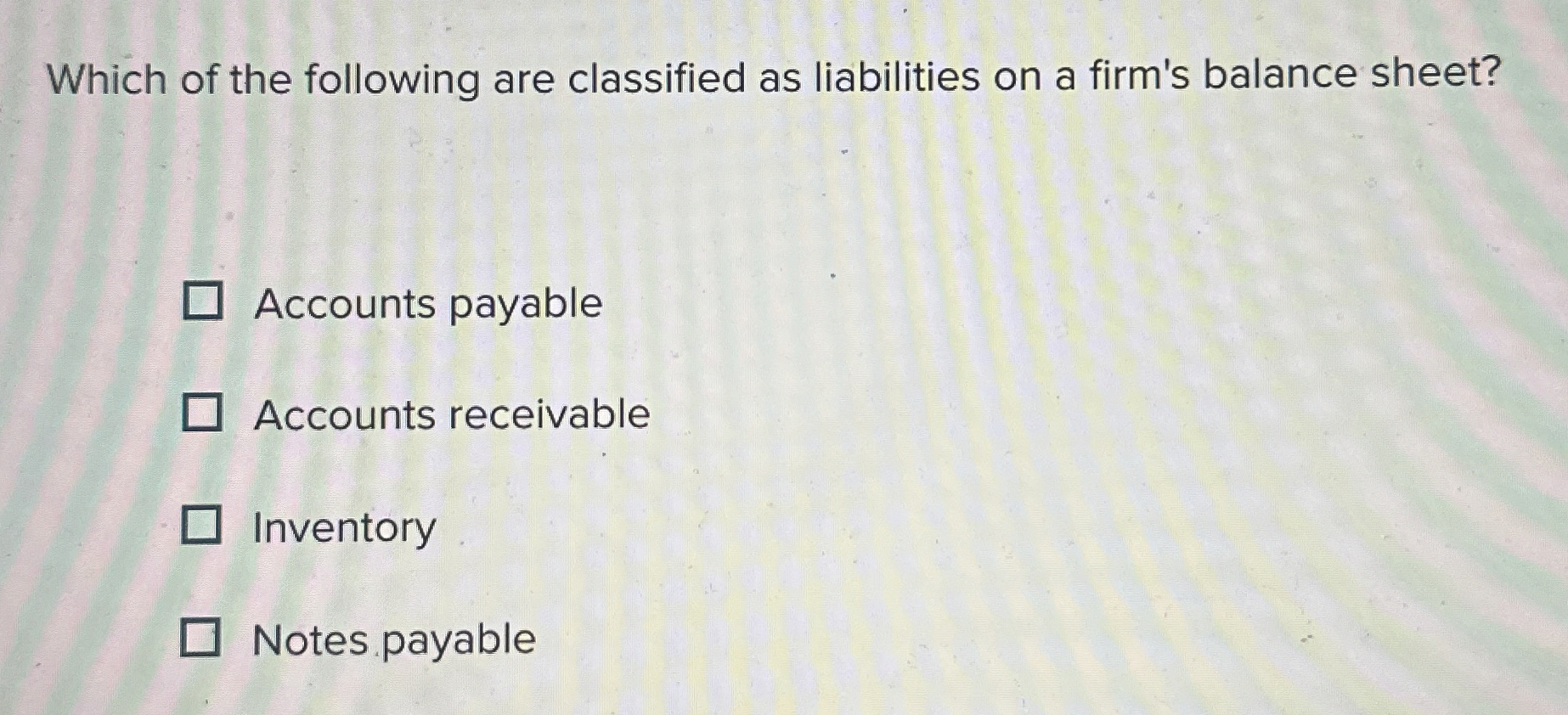 Solved Which of the following are classified as liabilities | Chegg.com