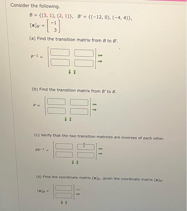 Solved Consider the following. | Chegg.com