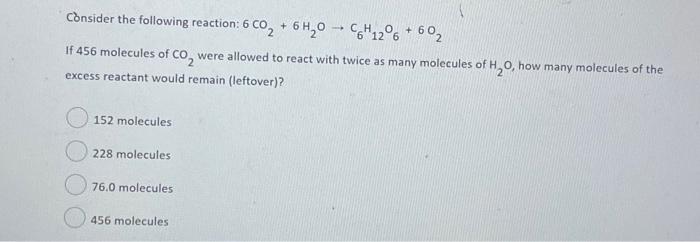 Solved Consider the following reaction: | Chegg.com