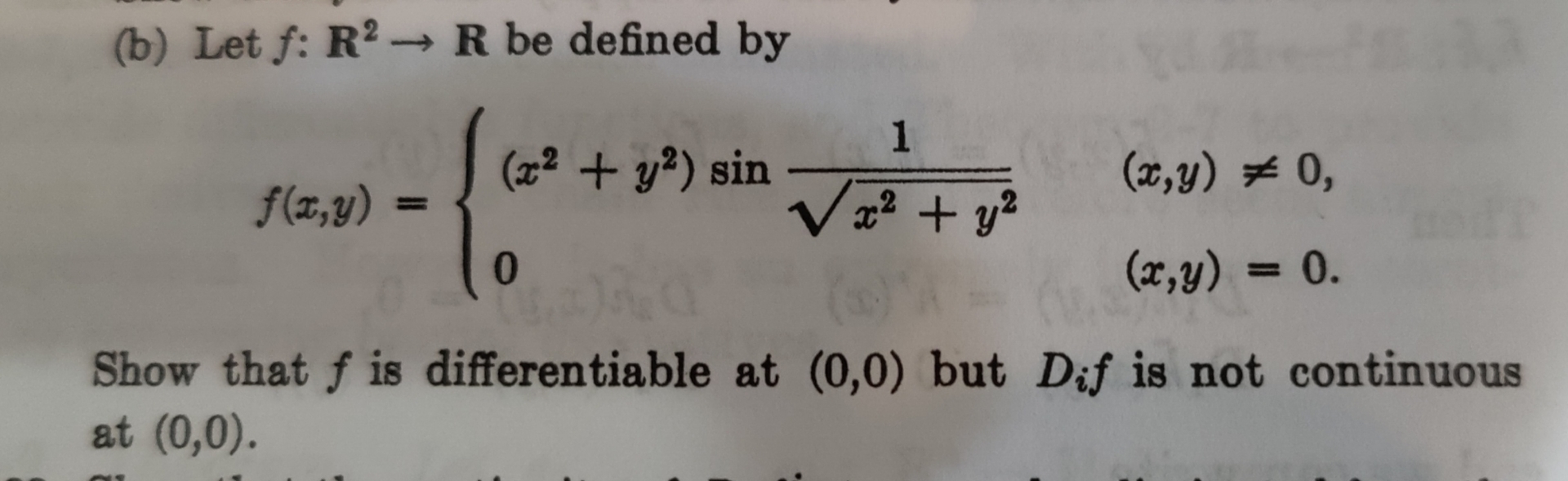 Solved (b) ﻿Let f:R2→R ﻿be defined | Chegg.com