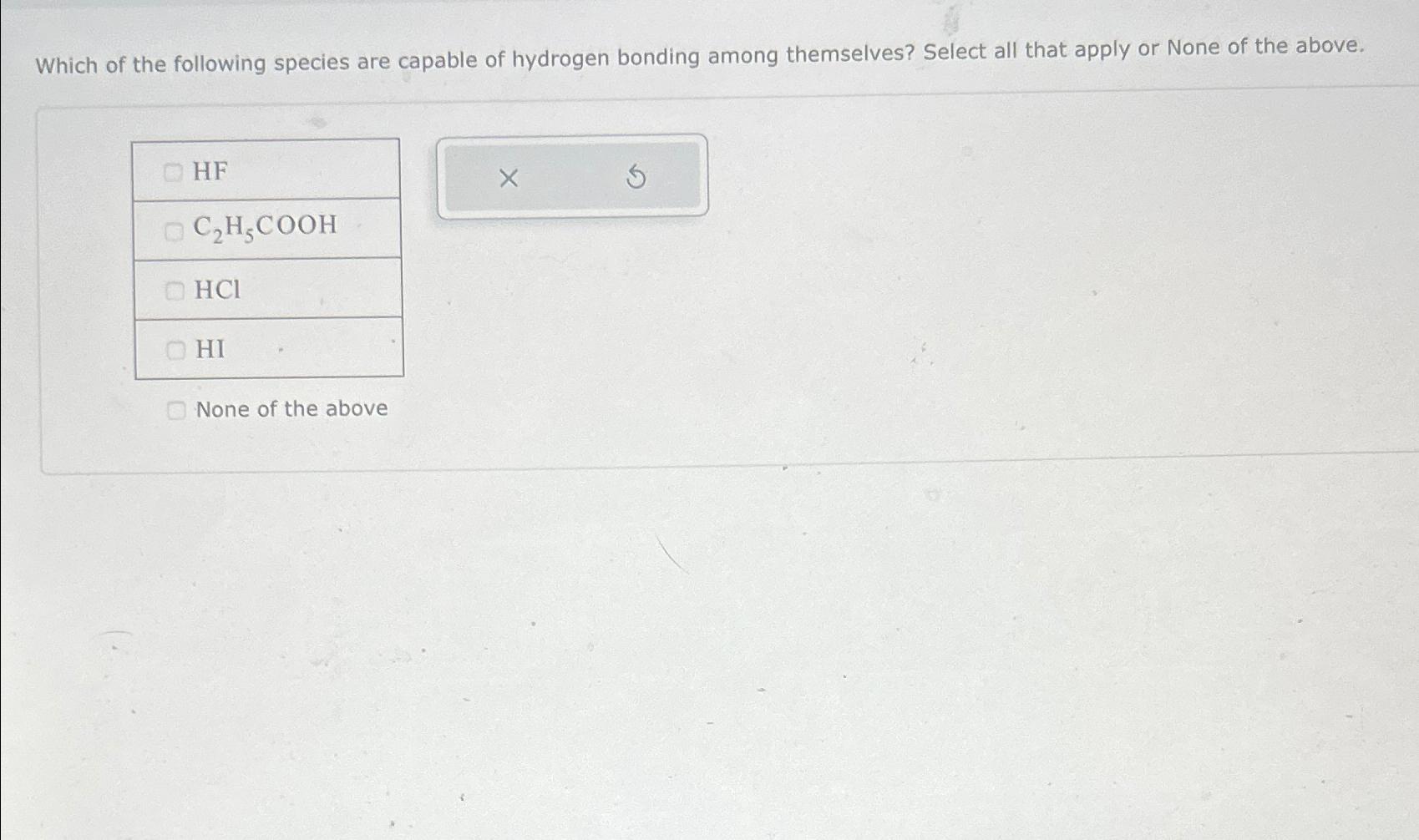Solved Which of the following species are capable of | Chegg.com