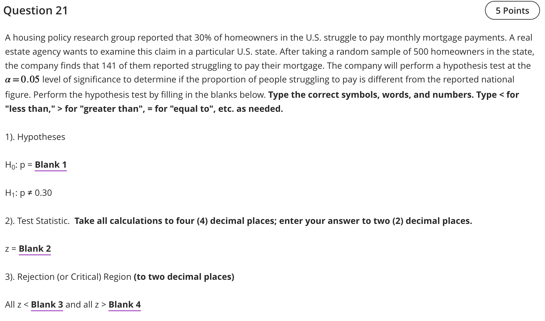 Solved Question 21A housing policy research group reported | Chegg.com