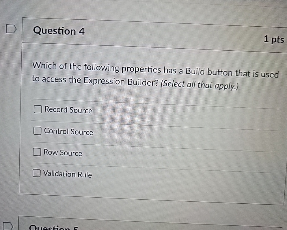 Solved Question 41 ﻿ptsWhich of the following properties has | Chegg.com
