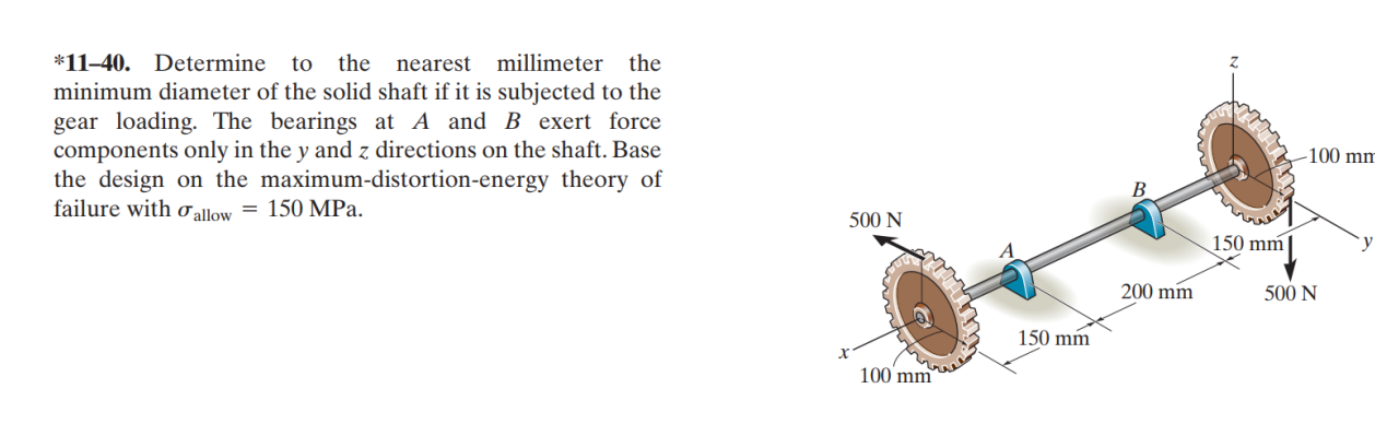 Solved *11-40. Determine to the nearest millimeter the | Chegg.com