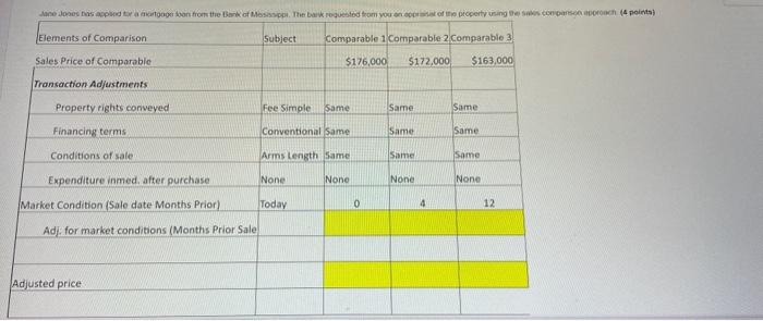 Solved Elements of Comparison 5ubject Comparable 1 | Chegg.com