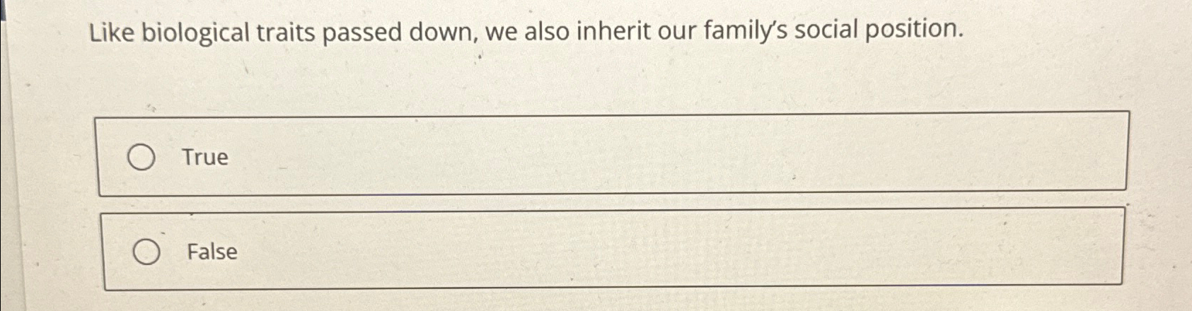 Solved Like biological traits passed down, we also inherit | Chegg.com