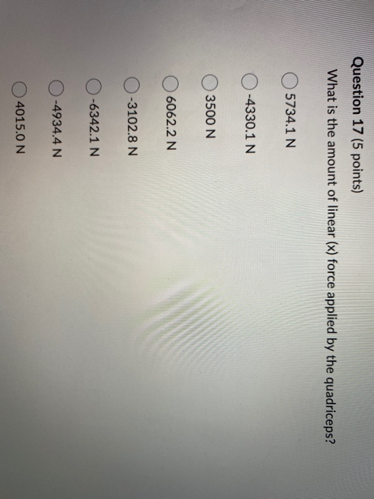 #17-20 A lower leg (shank) with a mass of 3.7kg is | Chegg.com