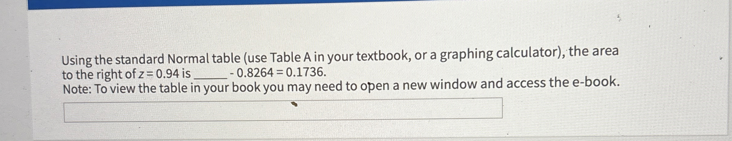 Solved Using the standard Normal table (use Table A in your | Chegg.com