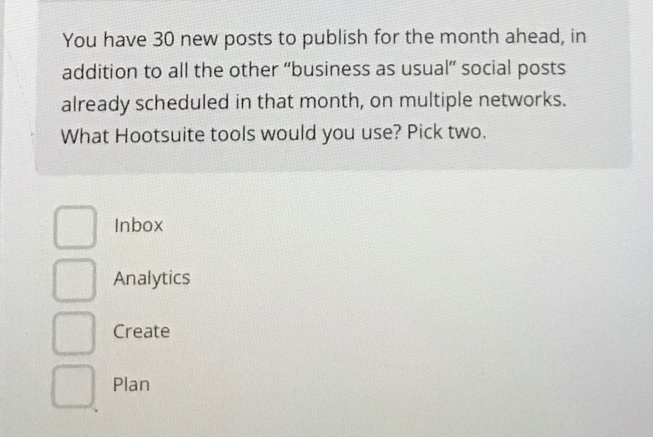 You have 30 ﻿new posts to publish for the month | Chegg.com