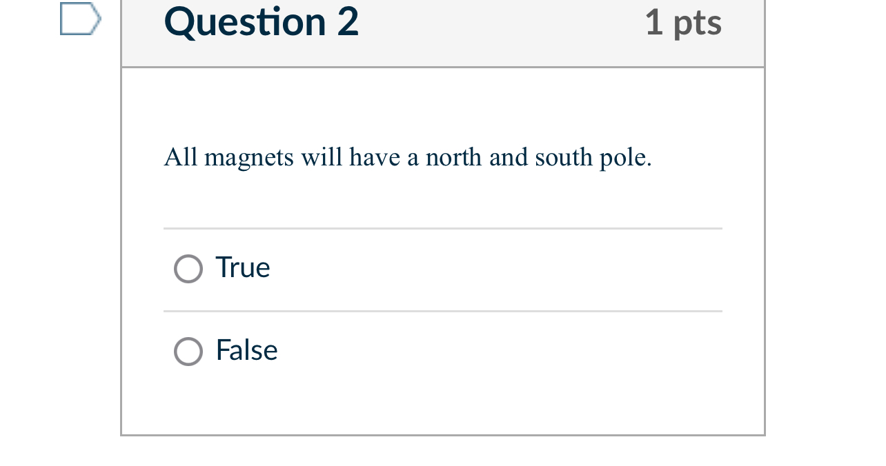 Solved Question 21 ptsAll magnets will have a north and | Chegg.com Solved Question 21 ptsAll magnets will have a north and | Chegg.com