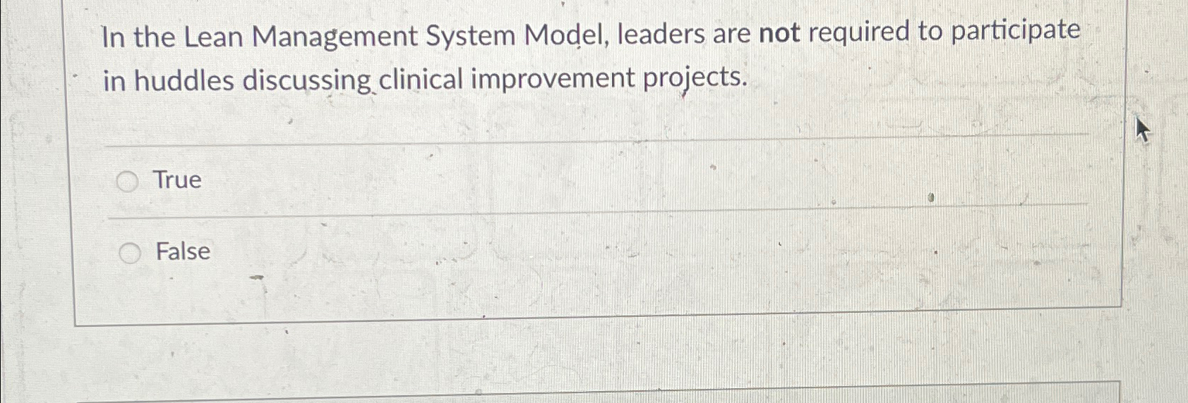 Solved In the Lean Management System Model, leaders are not | Chegg.com