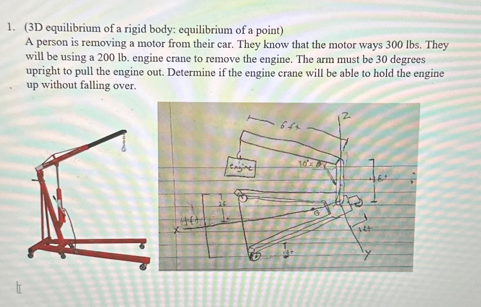 Solved (3D equilibrium of a rigid body: equilibrium of a | Chegg.com