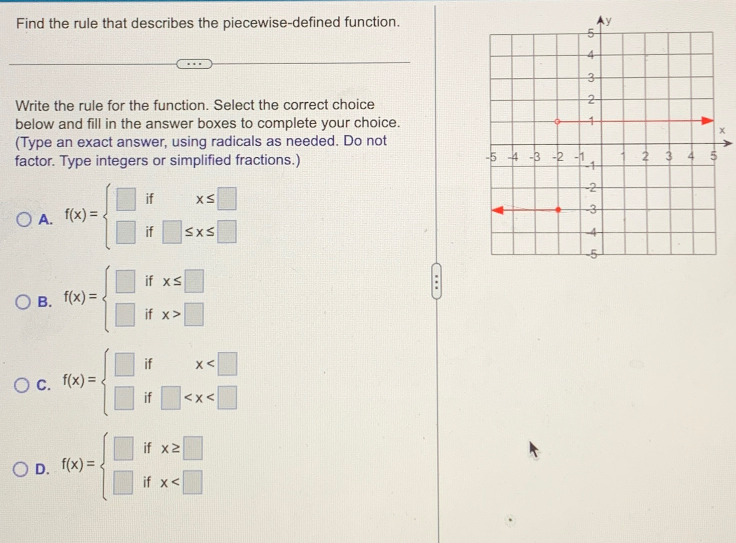 Solved Find The Rule That Describes The Piecewise Defined 