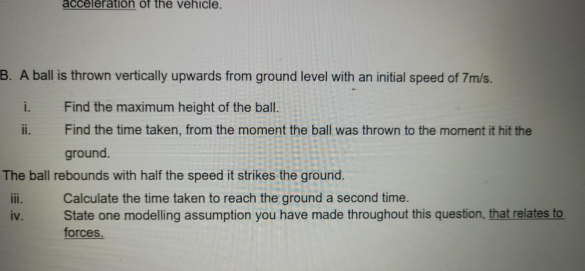 Solved 3. A ball is thrown vertically upwards from ground | Chegg.com