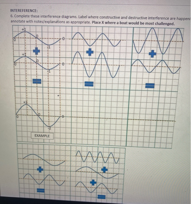 INTEREFERENCE: 6. Complete these interference | Chegg.com