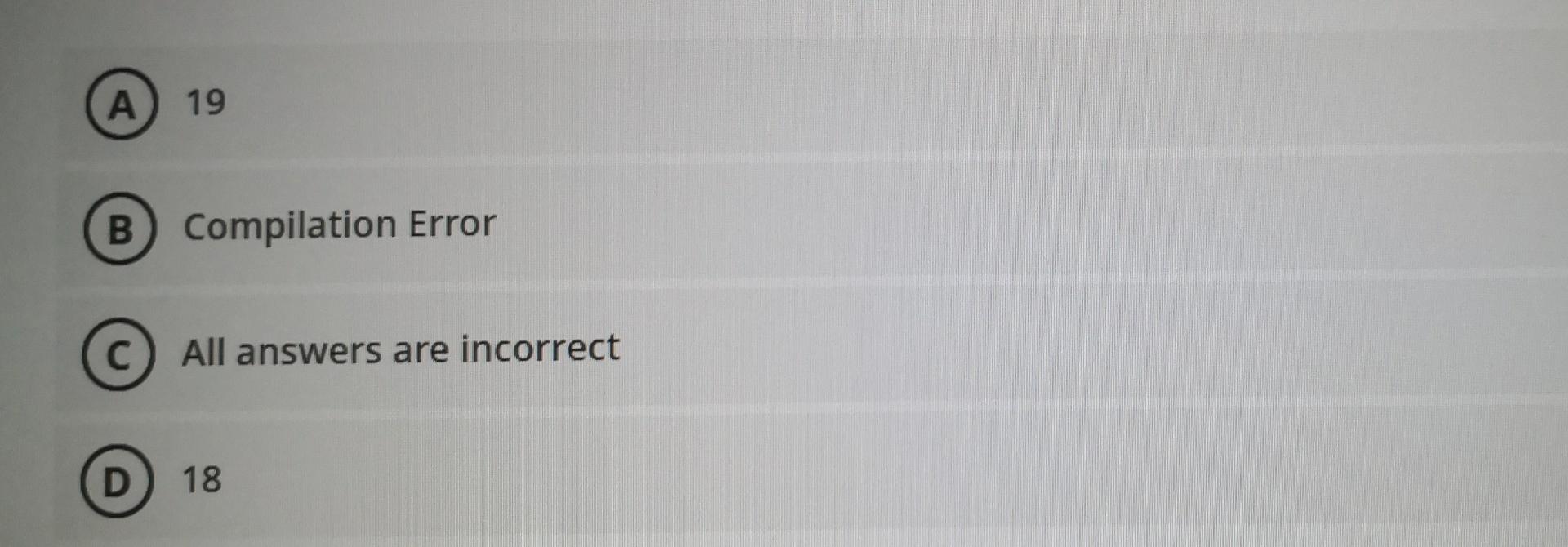 Solved What is the output for the following java code? = | Chegg.com