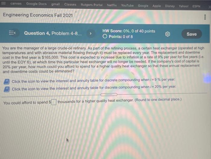 Solved canvas Google Docs gmail Classes Rutgers Portal | Chegg.com