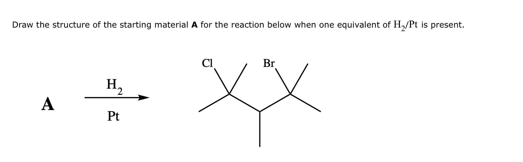 Solved Draw the structure of the starting material A for the | Chegg.com