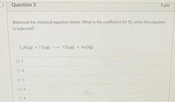 Solved Balanced the chemical equation below. What is the | Chegg.com