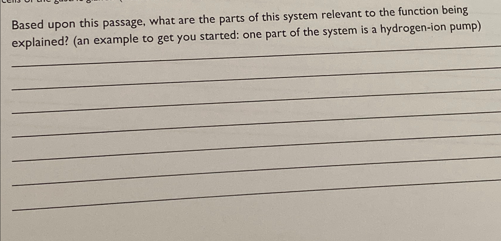 Solved Based upon this passage, what are the parts of this | Chegg.com
