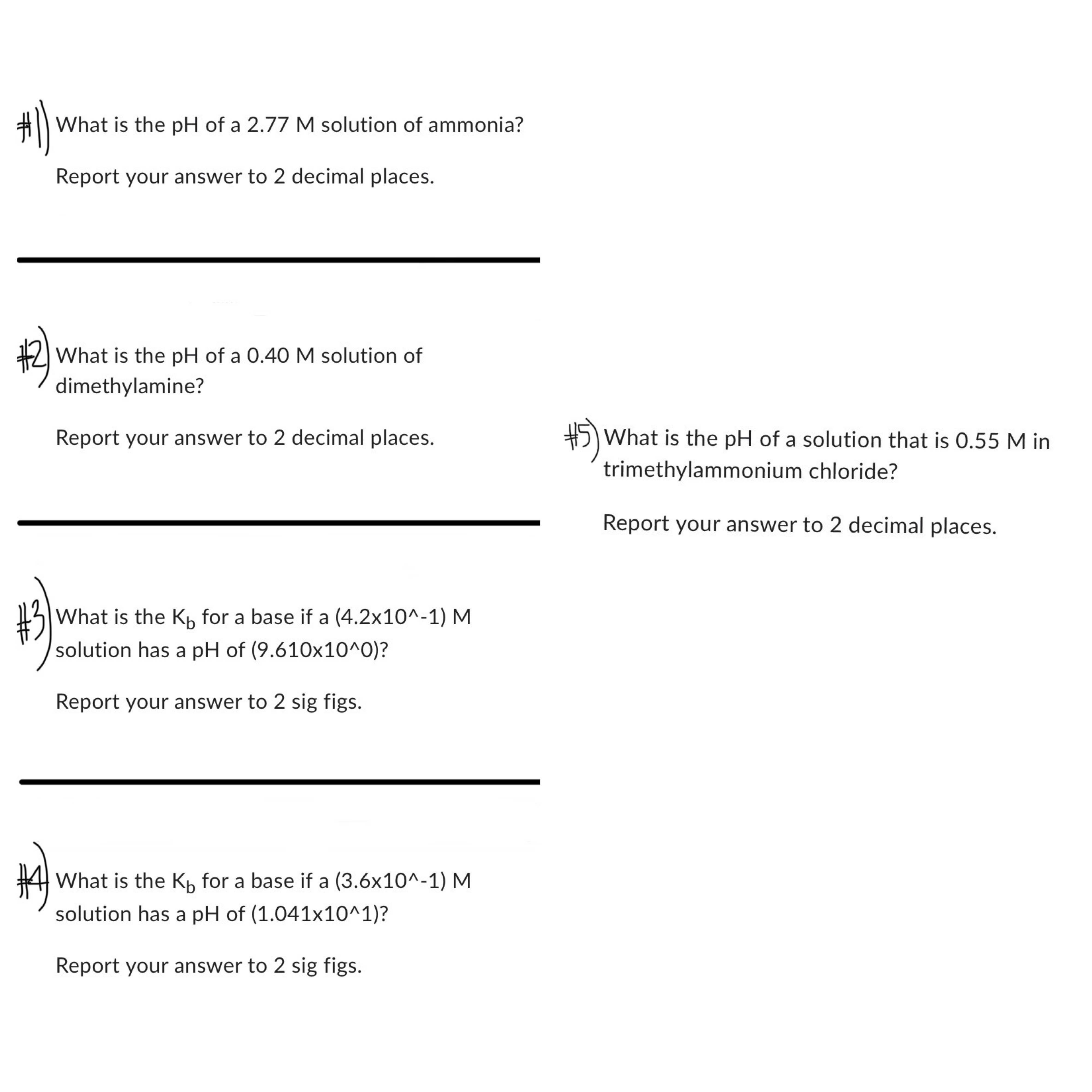 Solved //Help needed with these 5 ﻿problems, thanks in | Chegg.com