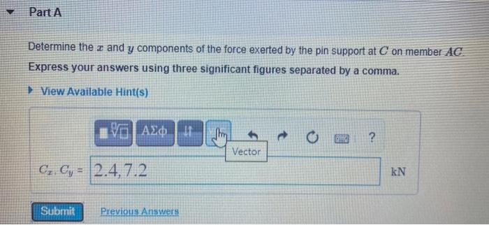 Solved Consider the four-member frame shown in (Figure 1). | Chegg.com