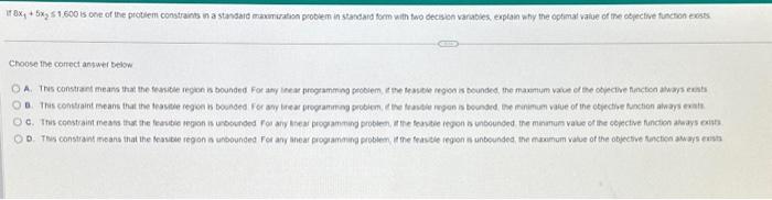 Solved choose the correct antwer telow | Chegg.com