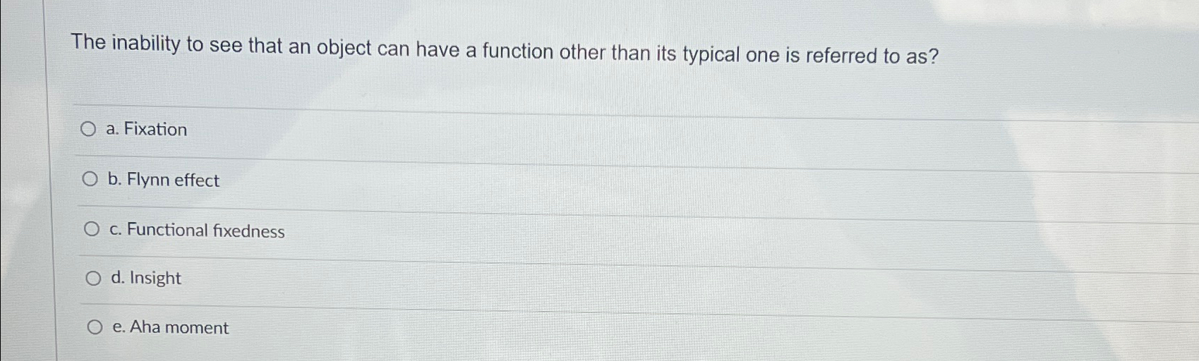 Solved The inability to see that an object can have a | Chegg.com