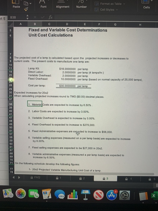 Solved Paste Cells st5 B38 Format as Table Font Alignment | Chegg.com