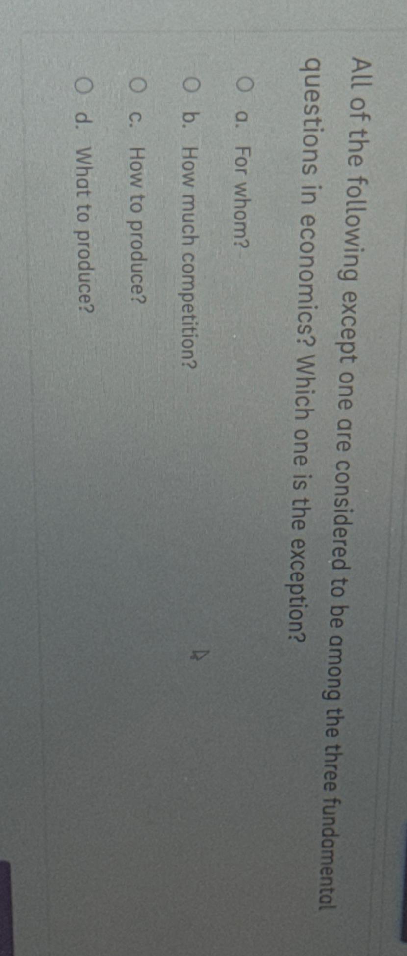 Solved All of the following except one are considered to be | Chegg.com