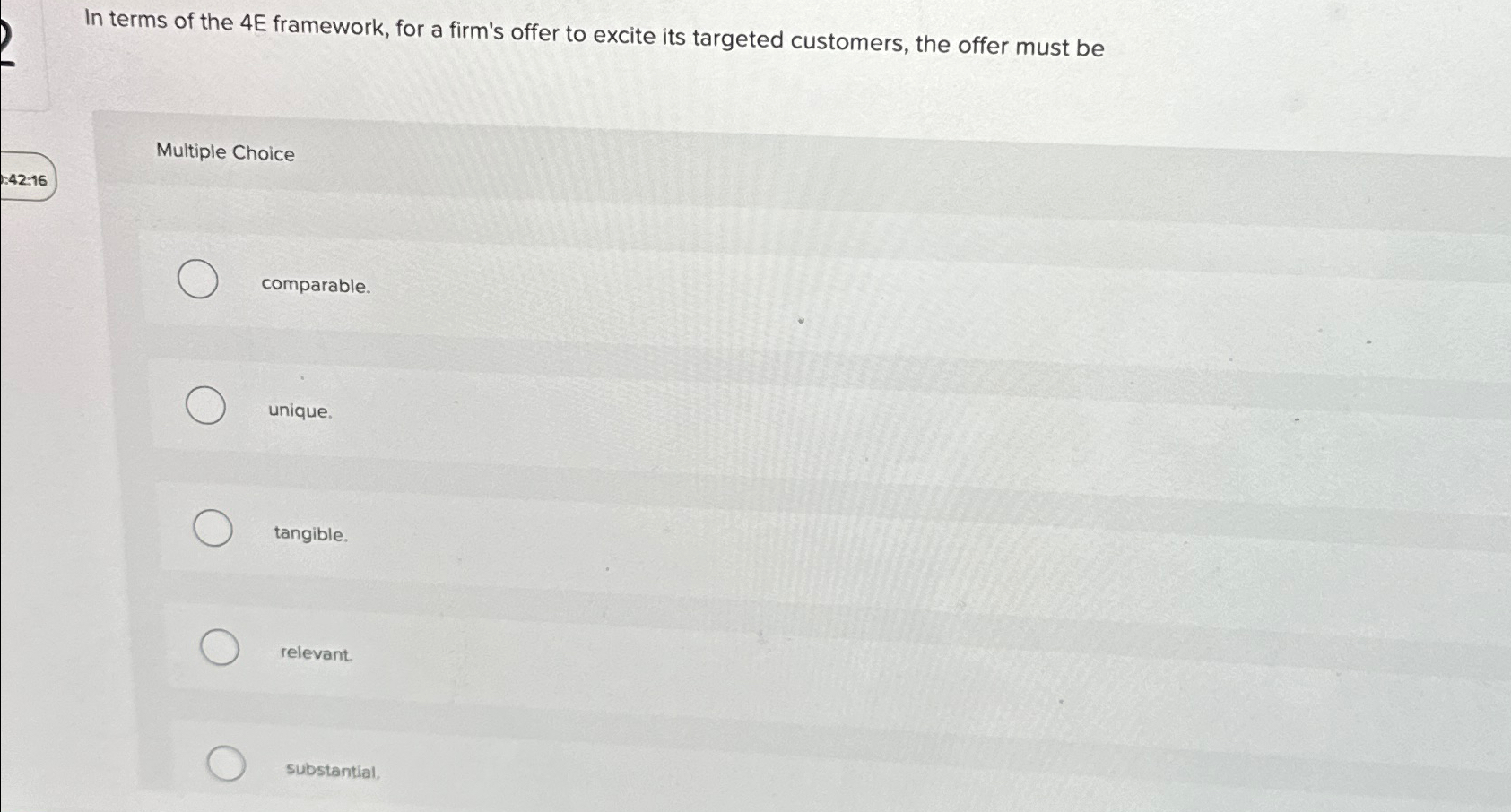 Solved In terms of the 4E framework, for a firm's offer to | Chegg.com