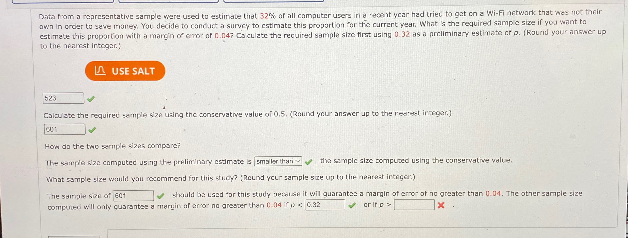 Solved Data from a representative sample were used to | Chegg.com