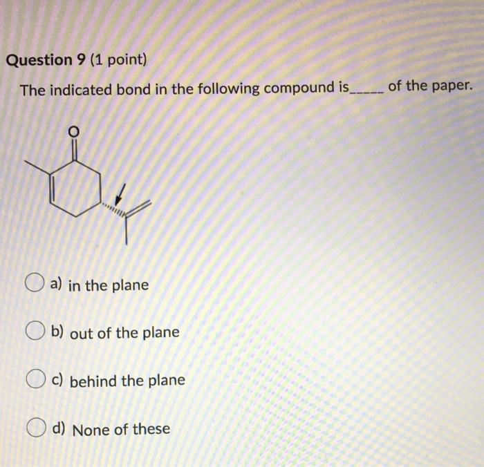 Solved Question 3 (1 point) Identify the partially condensed | Chegg.com
