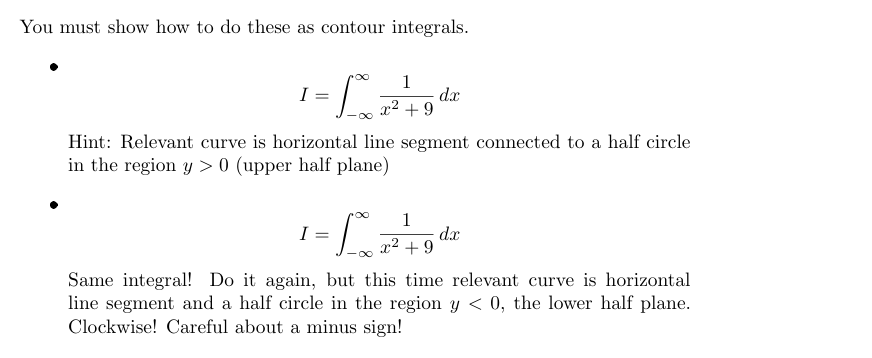 You must show how to do these as contour | Chegg.com