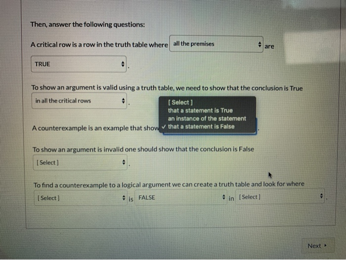 Solved Then, answer the following questions: A critical row | Chegg.com