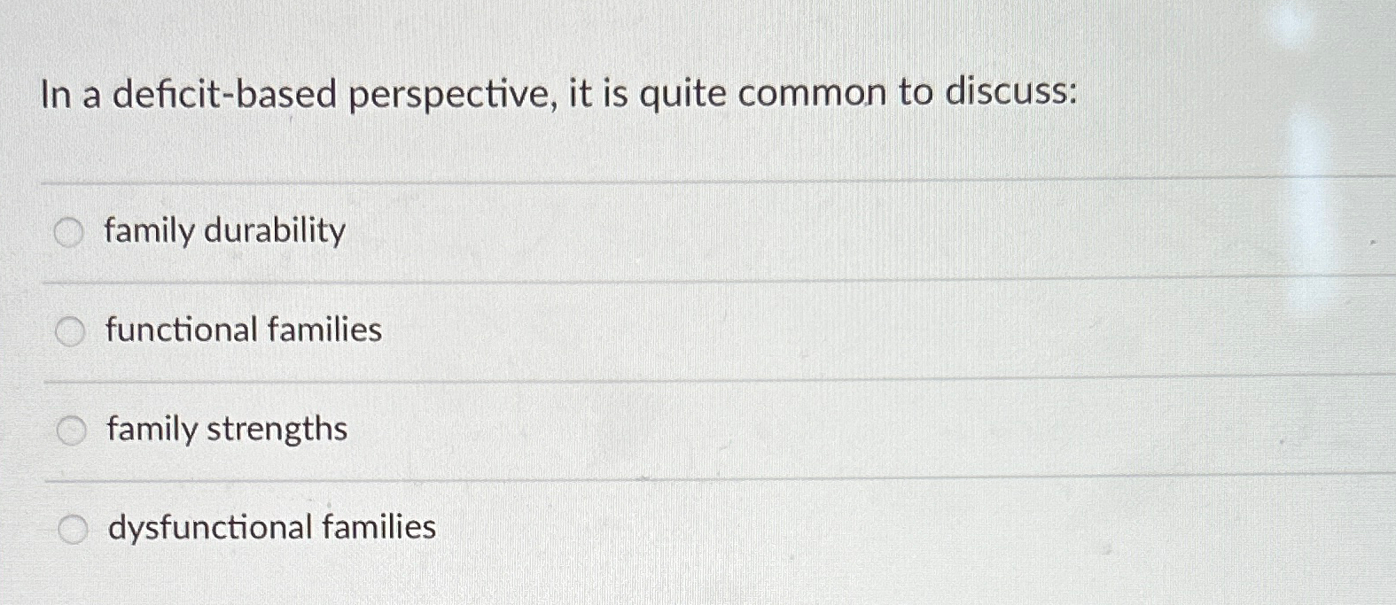 Solved In a deficit-based perspective, it is quite common to | Chegg.com