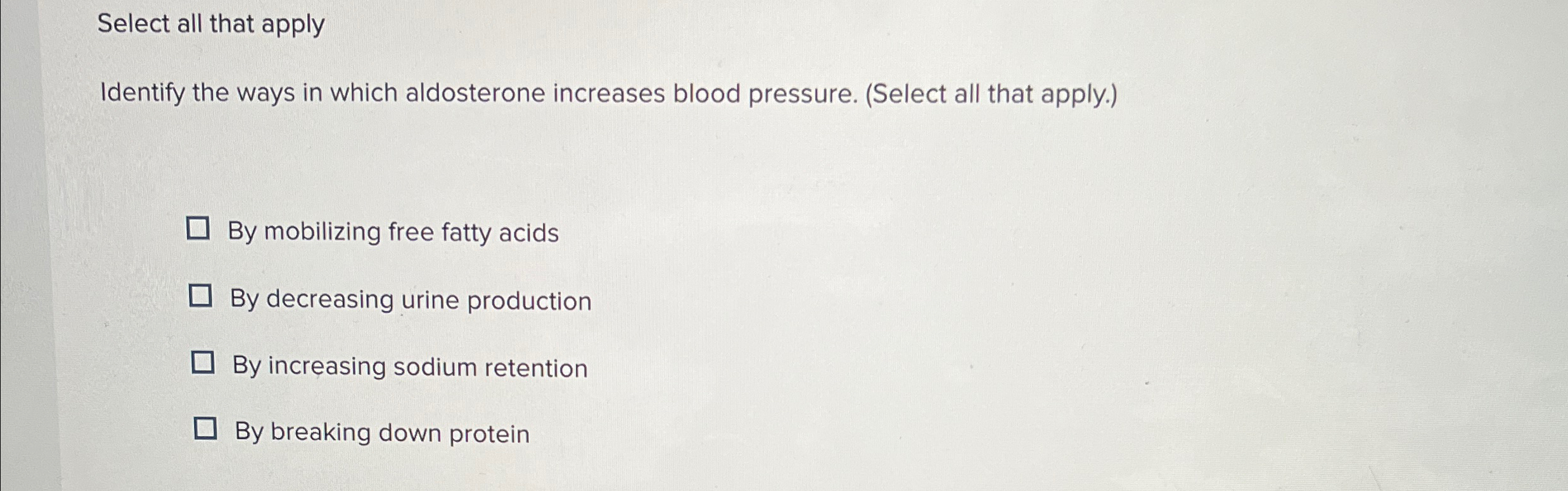 Solved Select all that applyIdentify the ways in which | Chegg.com