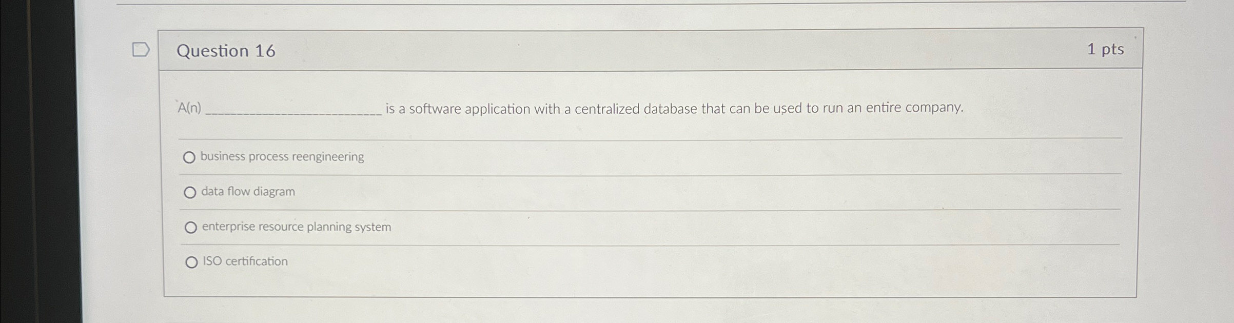 Solved Question 161 ﻿pts ﻿ ﻿is a software application with | Chegg.com