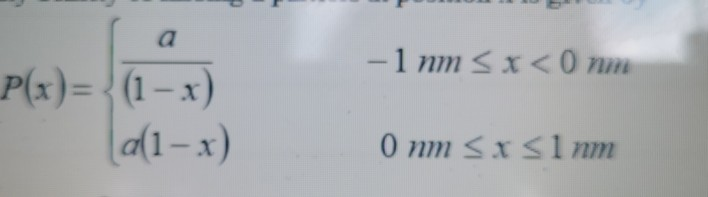 Solved The probability density of finding a particle at | Chegg.com