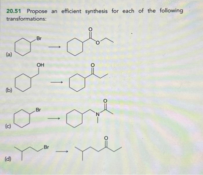 Solved 20 51 Propose An Efficient Synthesis For Each Of The