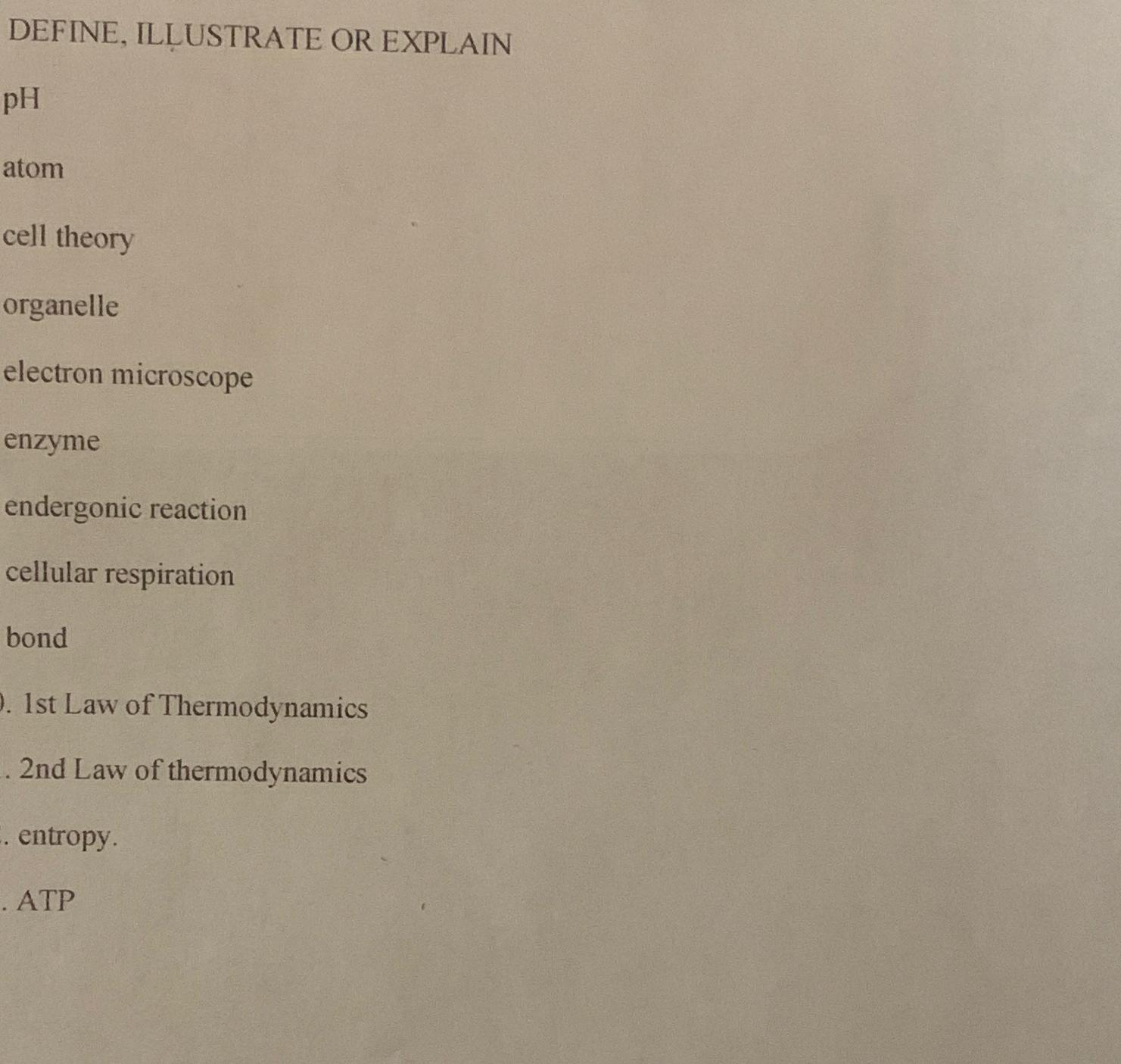 Solved DEFINE, ILLUSTRATE OR EXPLAIN The | Chegg.com