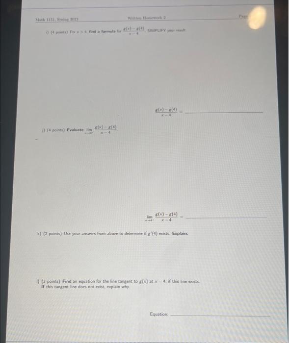 Solved Problem I: Finding Secant and Tangent Lines (36 | Chegg.com